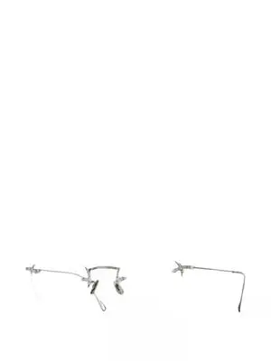 EYEVAN7285 140 Rimless Round-frame Glasses - Silver