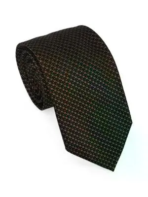 Pal Zileri Micro-checked Silk Neck Tie