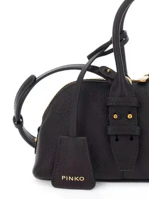 Pinko Escape Bag Horizontal Small Handbag In Full-grain Leather