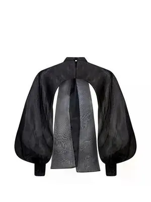 ROOM76 Lavallière Puff-sleeve Shirt