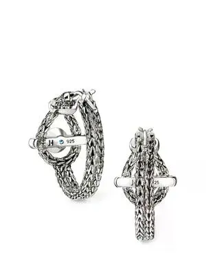 John Hardy Icon Blue Topaz Hoop Earrings