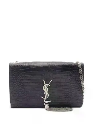 Saint Laurent Kate Monogram Shoulder Bag - Black