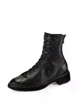 Guidi Lace-up Biker Boots In Horse Leather