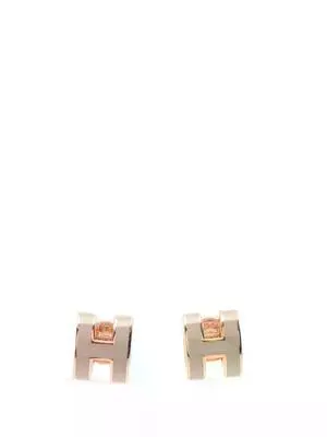 Hermès Mini Pop H Earrings - Neutrals