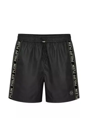 Philipp Plein Embellished Swim Shorts - Black