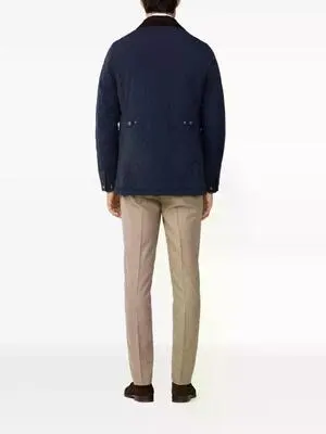 HACKETT LONDON Quilted Corduroy-collar Jacket