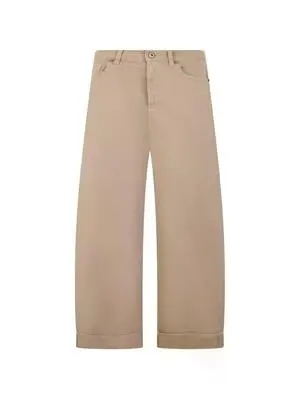 P.a.r.o.s.h Wide-leg Turned-up Hem Trousers
