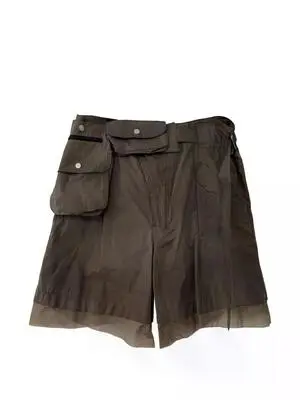 SAN263-1 Waist-bag Shorts - Brown