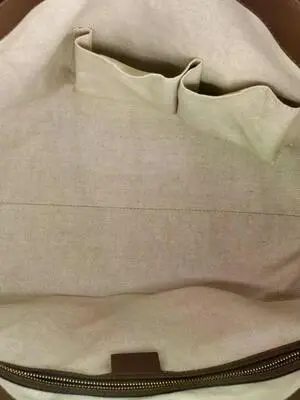 Gucci Nice Gg Coated Canvas With Leather Medium Tote Bag
