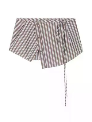 Dries Van Noten Striped Cotton Wrap Belt
