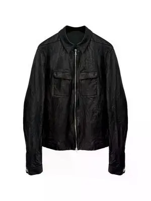 SAN263-1 Embroidered Leather Jacket