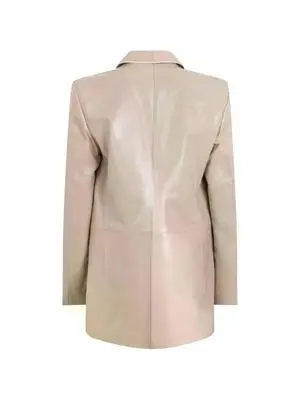 Philosophy Di Lorenzo Serafini Leather V-neck Blazer