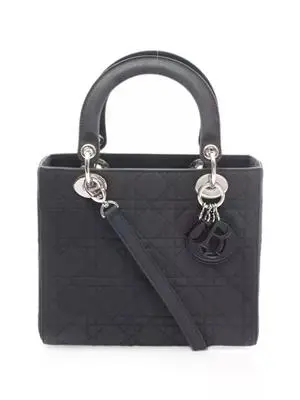 Dior 2010s Lady Cannage Handbag - Black