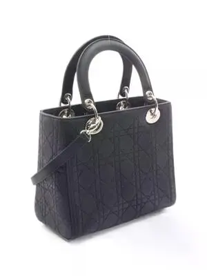 Dior Lady Cannage Handbag - Black