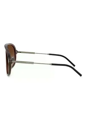 Moncler Glyde Pilot-frame Shield Sunglasses
