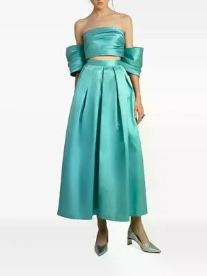 GEMY MAALOUF Strapless Draped Sleeve Blouse