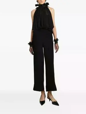 GEMY MAALOUF Ruffled Collar Halterneck Blouse