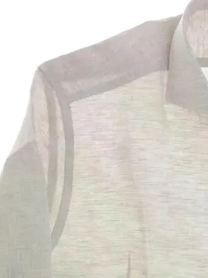 Corneliani Linen French-collar Shirt - Neutrals
