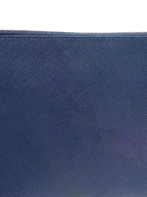 Prada Saffiano Leather Pouch With Bow Detail