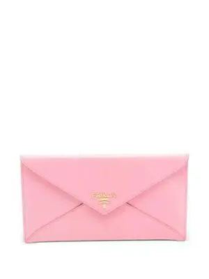Prada 2010s Envelope Bi-fold Wallet - Pink