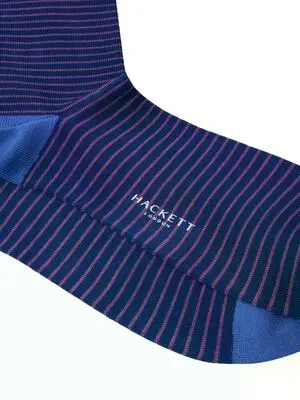 HACKETT LONDON Jacquard-stripe Crew Socks