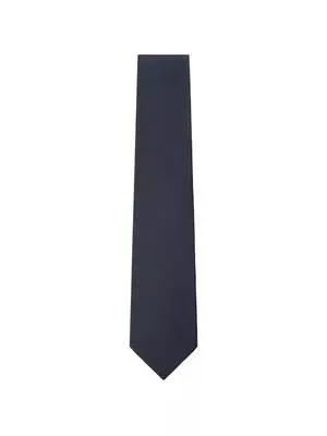 HACKETT LONDON Navy Twill Weave Neck Tie - Blue