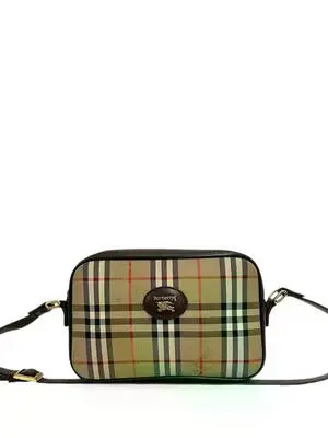 Burberry Haymarket Check Crossbody Bag - Neutrals