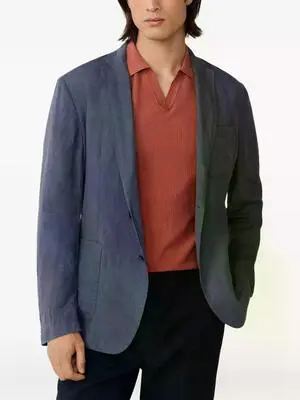 HACKETT LONDON Notch-lapel Patch-pocket Blazer