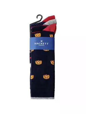 HACKETT LONDON Three-pack Of Patterned Socks