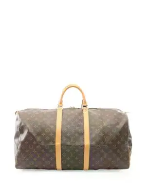 LOUIS VUITTON 2003 Monogram Keepall 55 Boston Bag