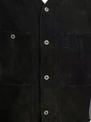 A.PRESSE Engineer Collarless Multi-pocket Denim Jacket
