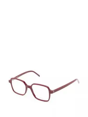 Saint Laurent Square-frame Glasses - Red