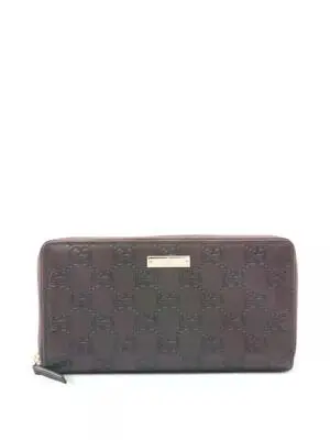 Gucci 2010s Gg Supreme Long Wallet - Brown