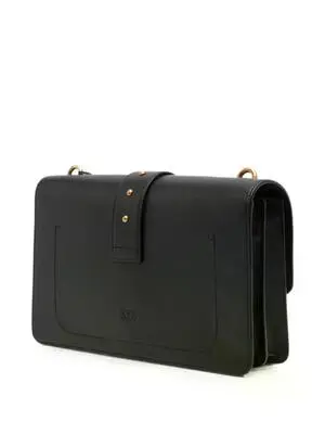 Pinko Love Birds Studded Leather Shoulder Bag
