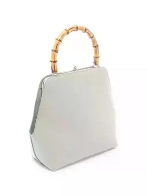 JIL SANDER 2010s Goji Bamboo Mini Tote Bag - Grey