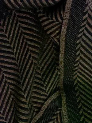 Giorgio Armani Herringbone-pattern Wool Scarf