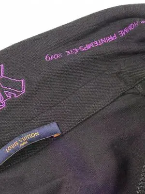 LOUIS VUITTON 2010s Logo-embroidered Polo Shirt