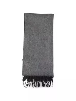Pal Zileri Fringed Cashmere Scarf - Grey