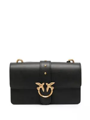 Pinko Love Birds Buckle Shoulder Bag - Black