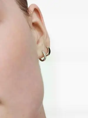 Monica Vinader Essential Diamond Huggie Earrings