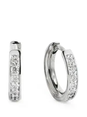 Monica Vinader Essential Diamond Huggie Earrings
