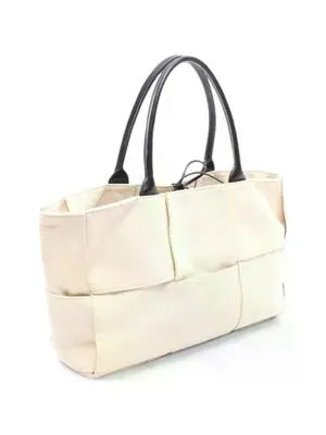 Bottega Veneta 2000s Medium Arco Intrecciato Tote Bag - Neutrals
