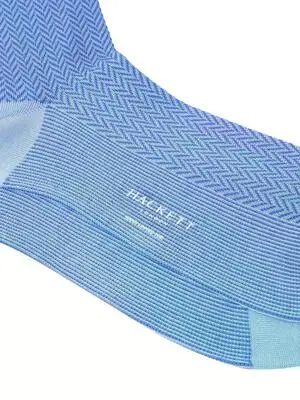 HACKETT LONDON Herringbone Patterned Dress Socks