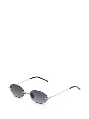 KALEOS Fuentes Oval Rimless Sunglasses - Silver