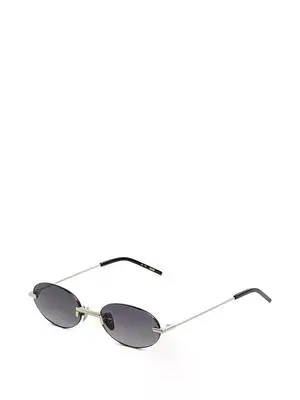 KALEOS Fuentes Oval-frame Sunglasses - Silver