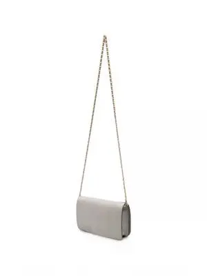 DELAGE Leather Cross Body Bag - Grey