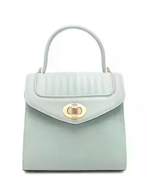 DELAGE Quilted Leather Tote Bag - Green