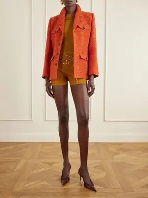 Saint Laurent Wool-blend Tweed Blazer