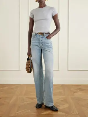 Saint Laurent Cropped Jersey T-shirt