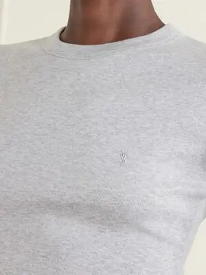 Saint Laurent Cropped Jersey T-shirt